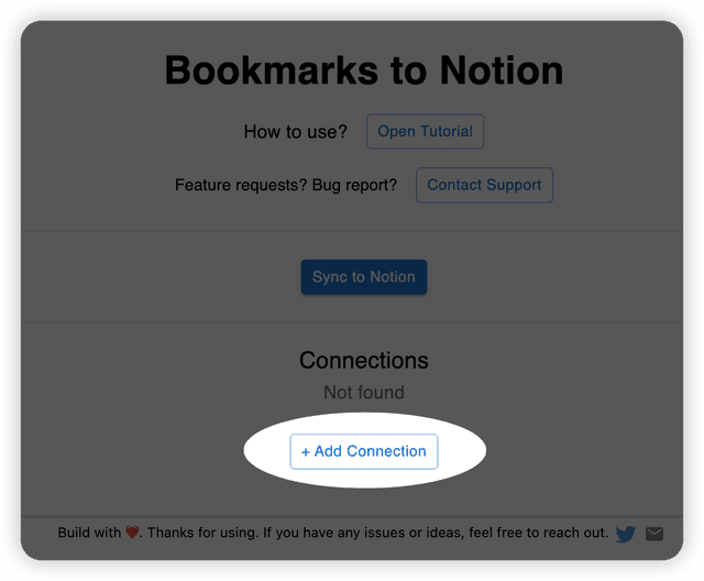 Bookmarks to Notion