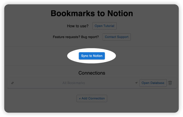 Bookmarks to Notion